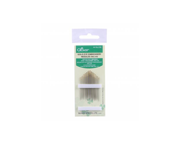 Clover Gold Eye Milliners Needles Size 3/9 16ct. - Quilt-N-A-Flash